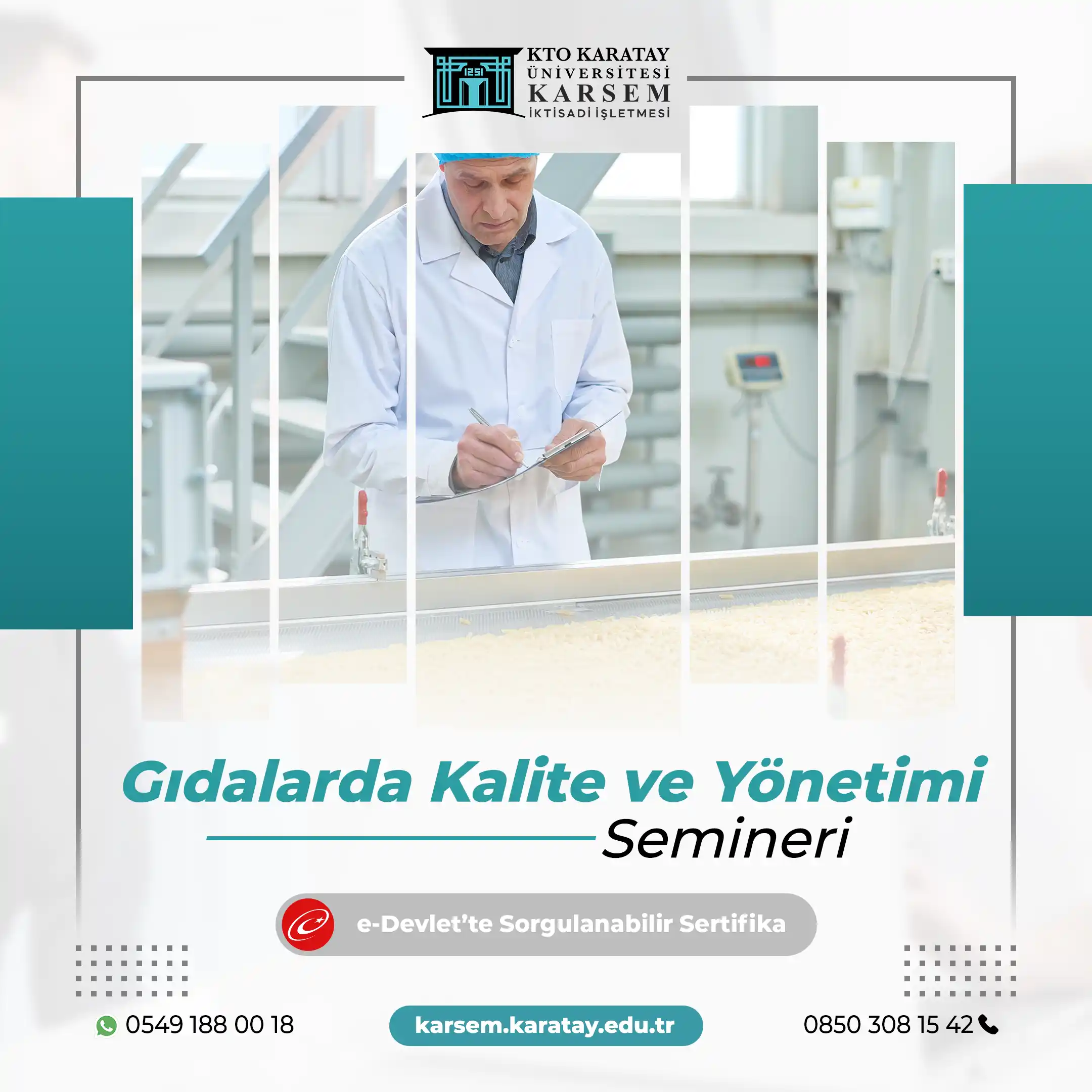 Gıdalarda Kalite ve Yönetimi Semineri